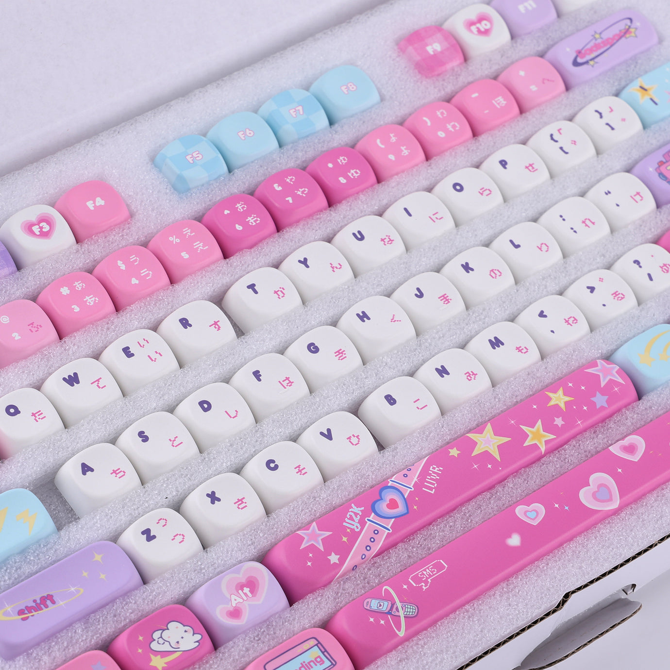 KiiBOOM x Elyxirine Digital Dreams: Pastel Y2K Keycap Set